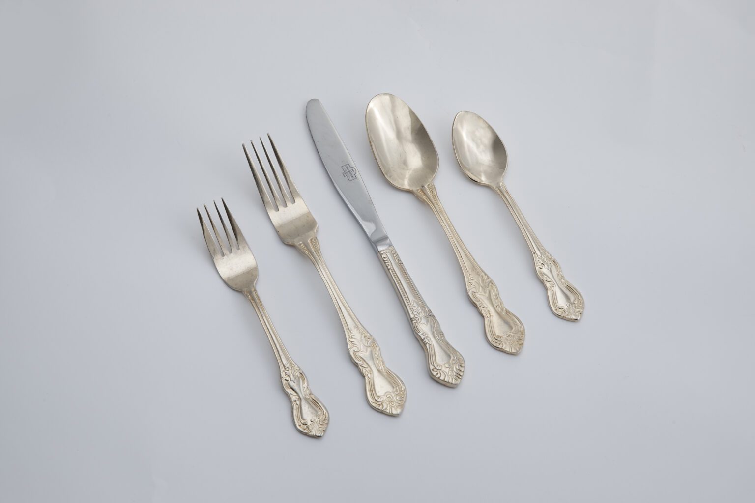 Velo Grey and Gold Flatware - Monarch Event Rentals